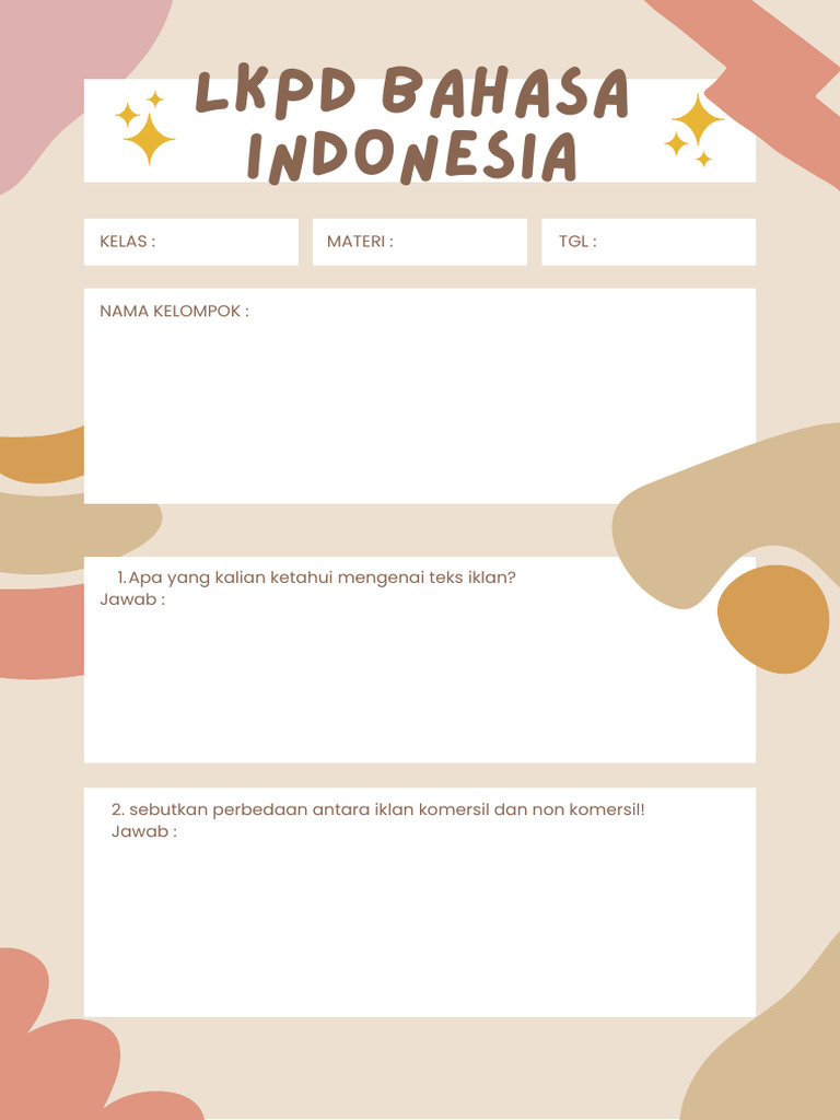 LKPD Iklan Kelas 8 | PDF