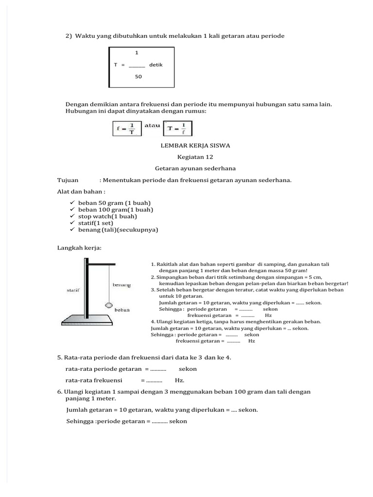 PDF 311 Dan 411 Getaran Gelombang Dan Bunyi Docx - Compress 4 | PDF