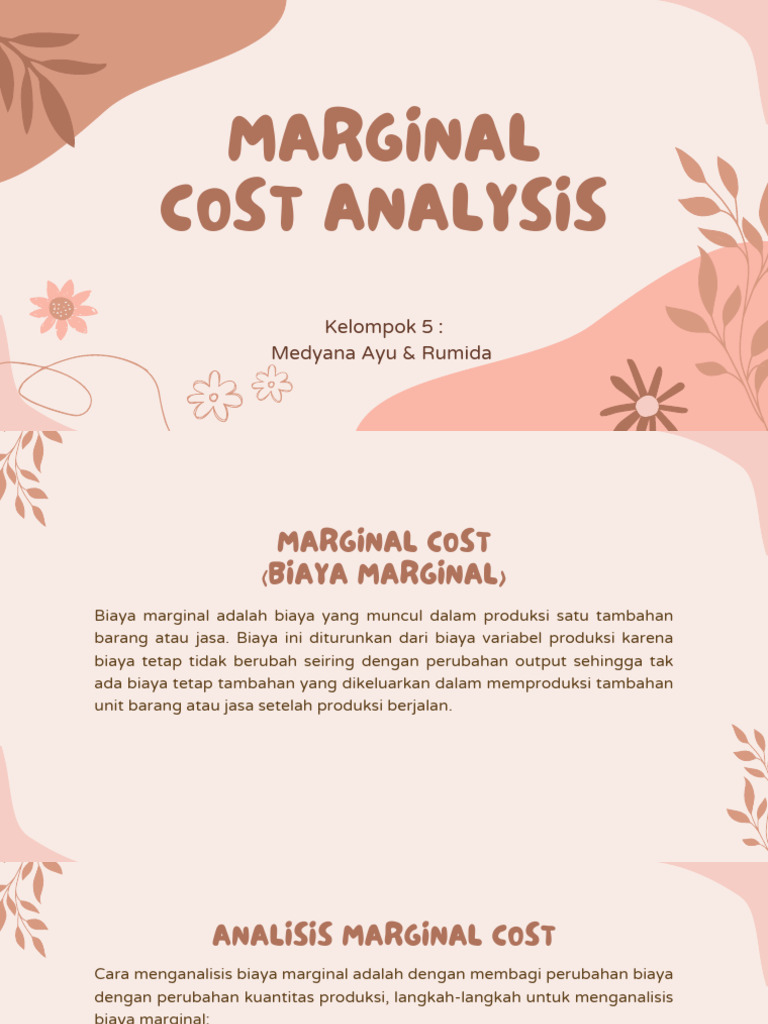 Kel 5 Marginal Cost Analysis (Mca) | PDF