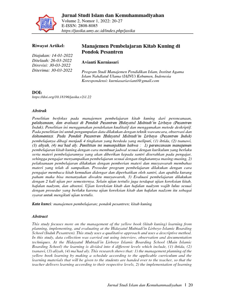 3 Revised - Pembl Kitab Kuning Layout | PDF