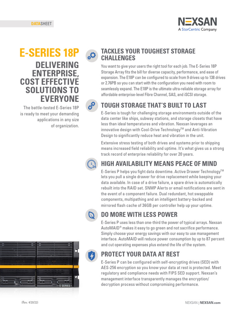 E Series 18P Datasheet | PDF