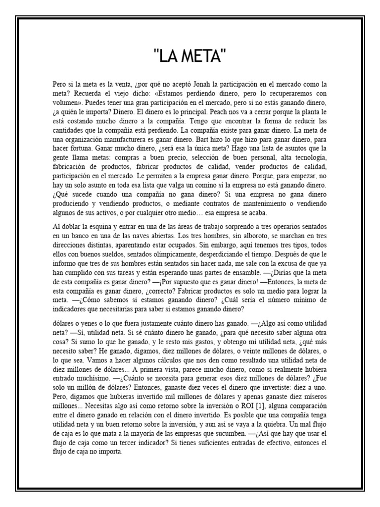 La Meta | PDF | Career & Growth | Business