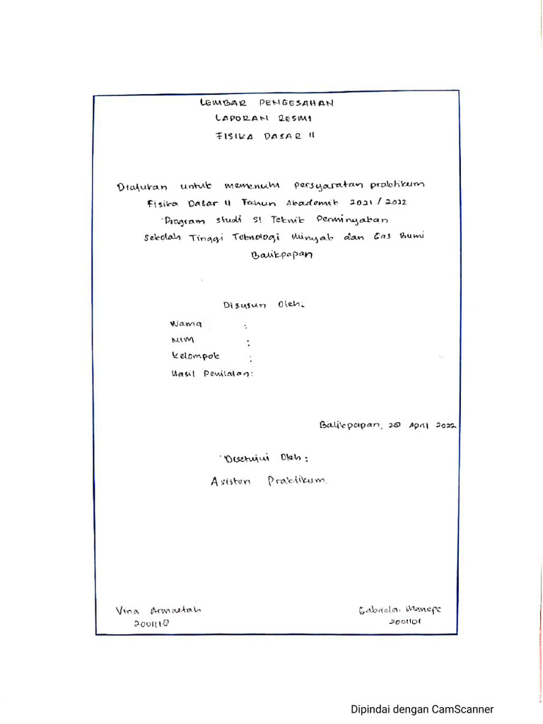 Contoh Lapres Fisdas | PDF