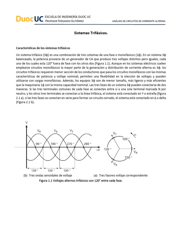 Sistemas Trifásicos | PDF | Transformador | Energia electrica