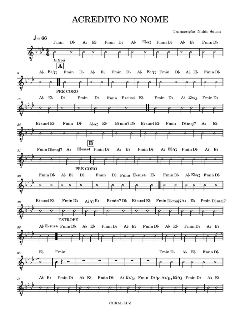 Acredito No Nome | PDF