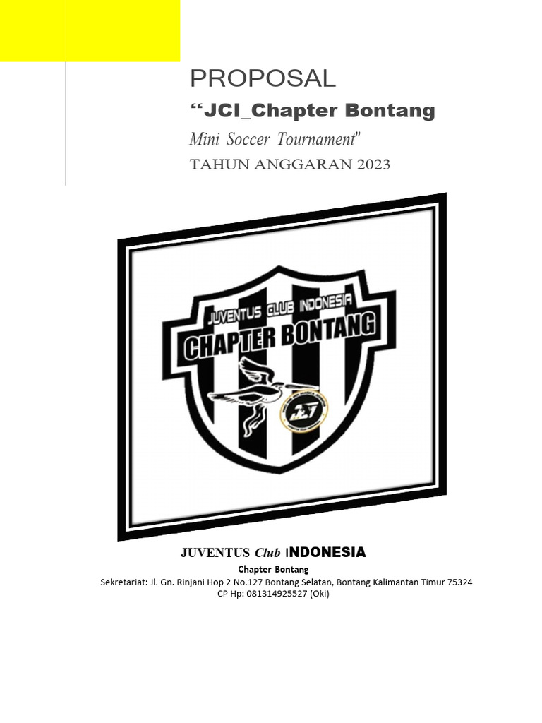 Proposal Turnamen Mini Soccer 2023 | PDF