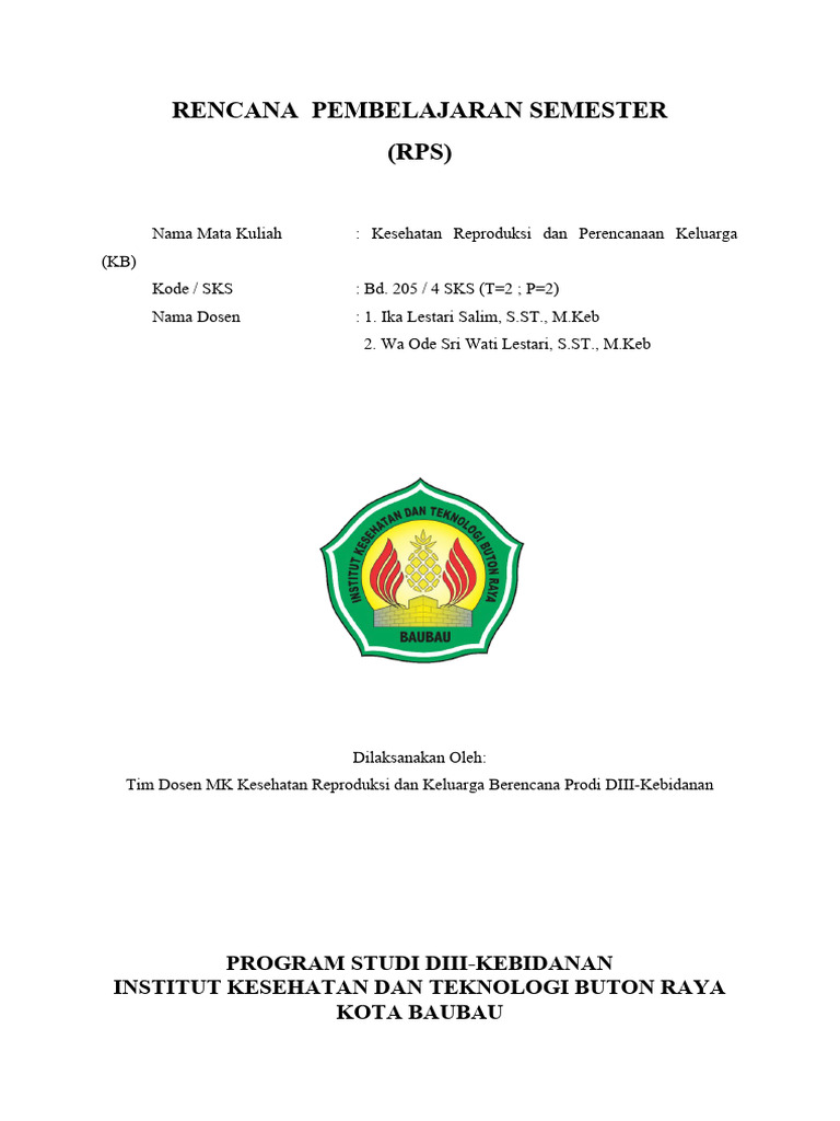 RPS KB DAN KESPRO Tahun 2022 Genap (Repaired) | PDF