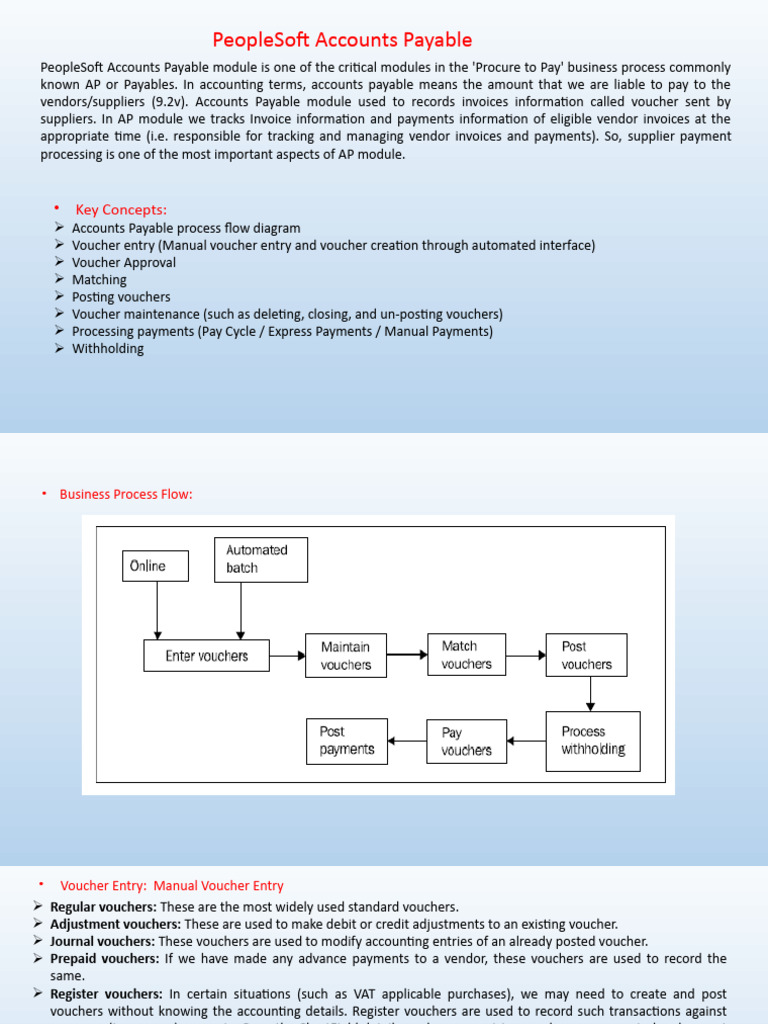 AP Flow Process Tables | PDF | Finance & Money Management