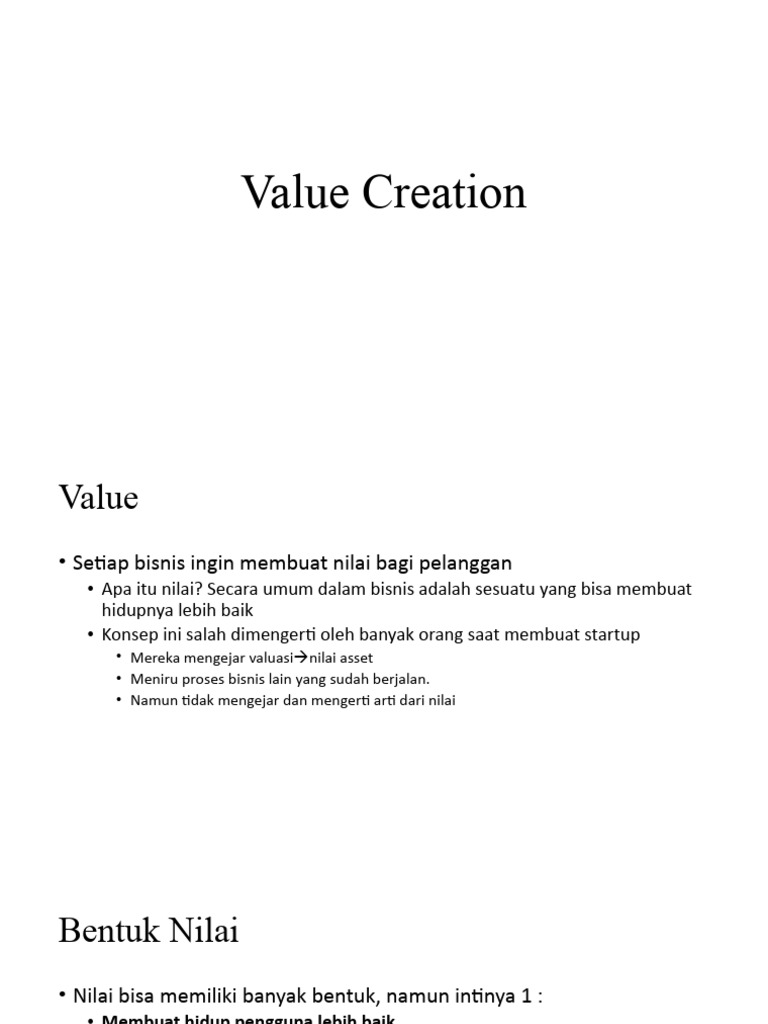 2 Value Creation | PDF