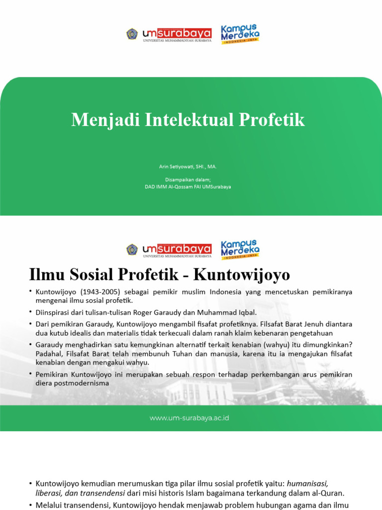 Intelektual Profetik | PDF