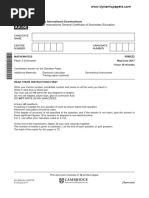 IGCSE Math 0980 Sample Papers 2025 | PDF