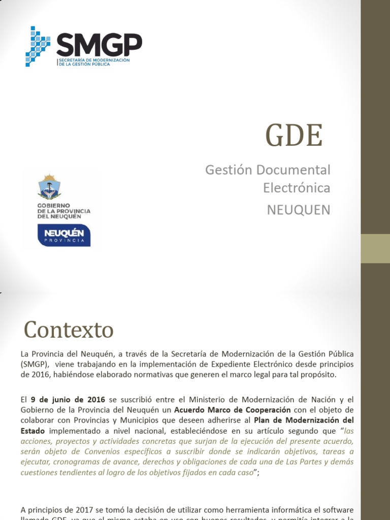 Presentacion GDE | PDF | Computadoras