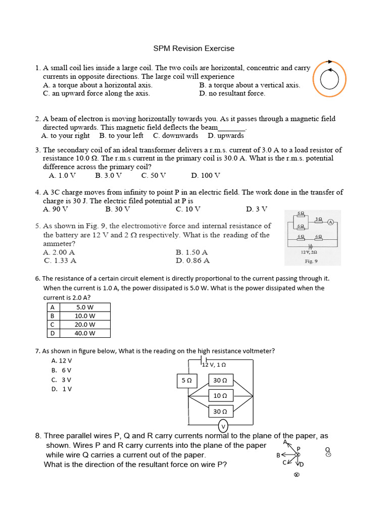 SPM Revision Exercise | PDF