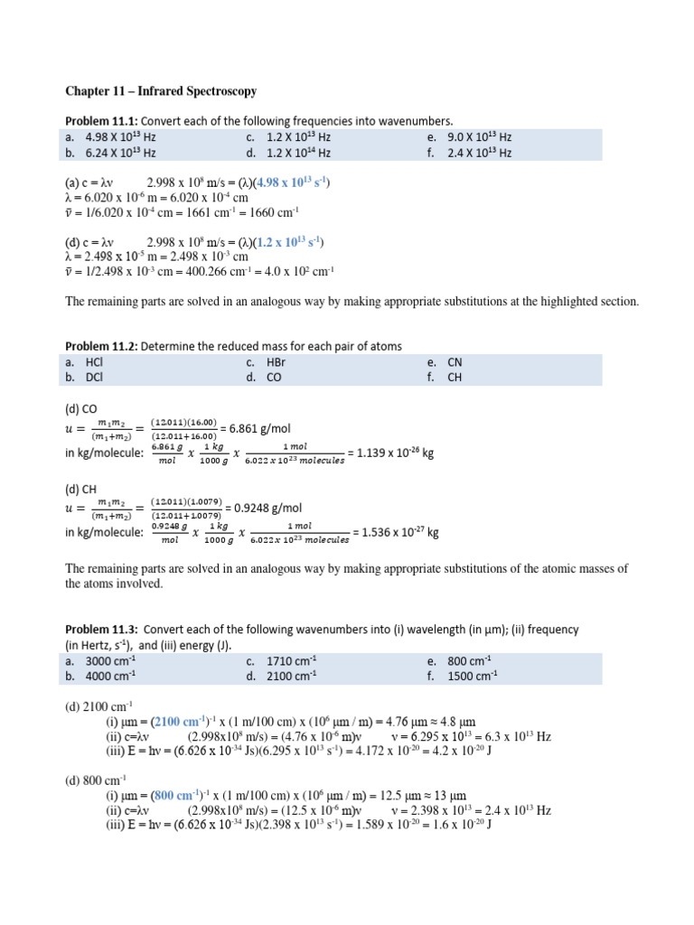 Chapter 11 Solutions | PDF