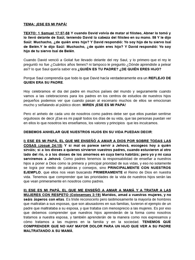 ¡Ese Es Mi Papa | PDF | Salud y bienestar
