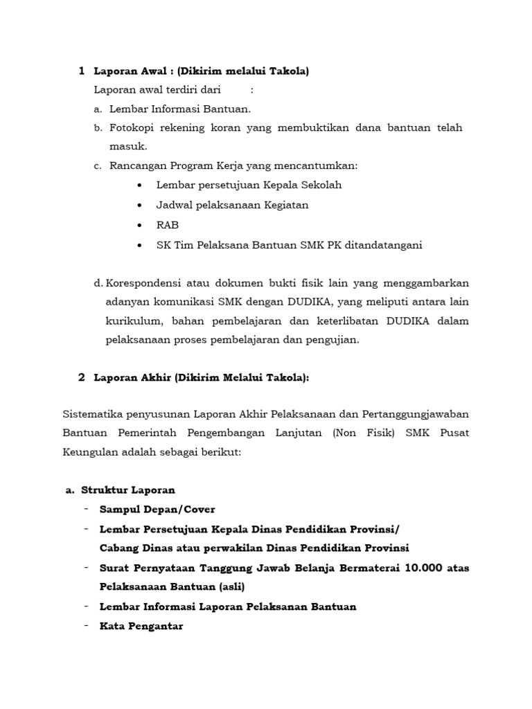 Sistematika Pelaporan | PDF | Seni