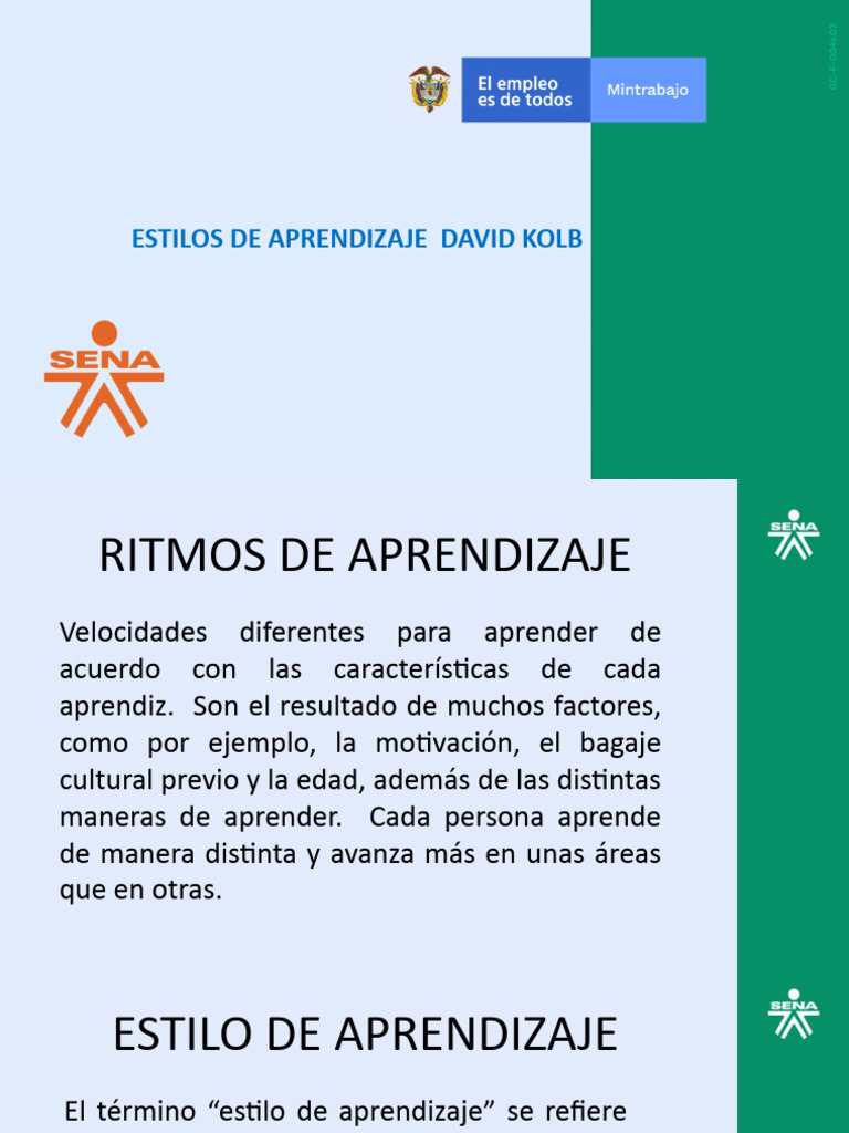 Ritmos y Estilos de Aprendizaje | PDF | Aprendizaje | Evaluación