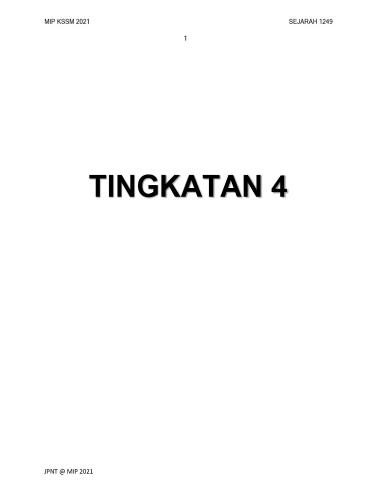 Mip 2021 Soalan | PDF