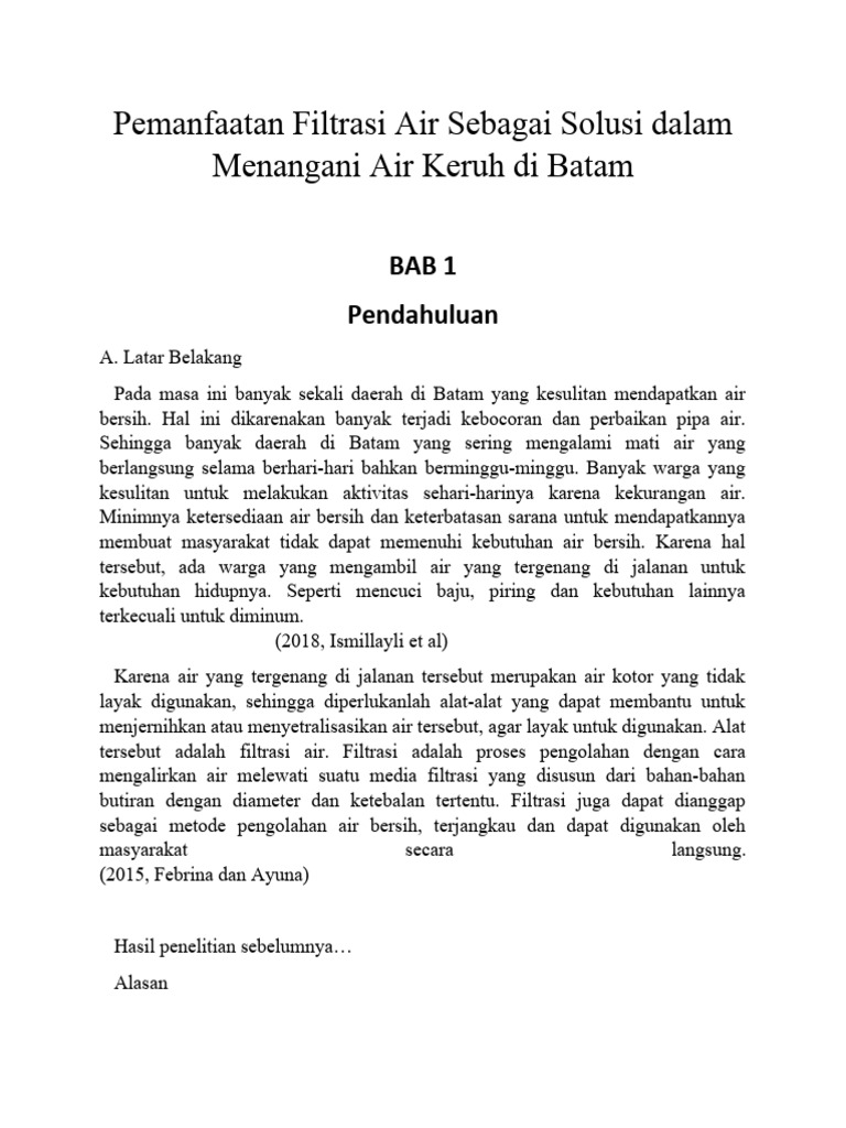 KTI Bab 1 | PDF