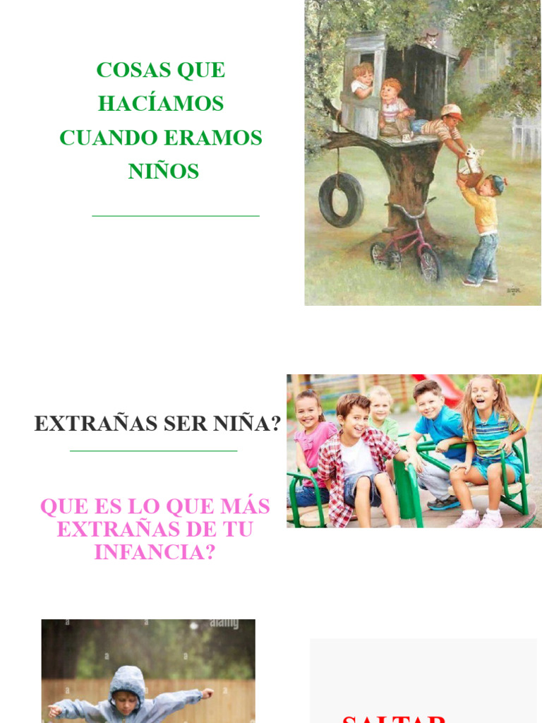 Que Haciamos Cuando Eramos Niños | PDF