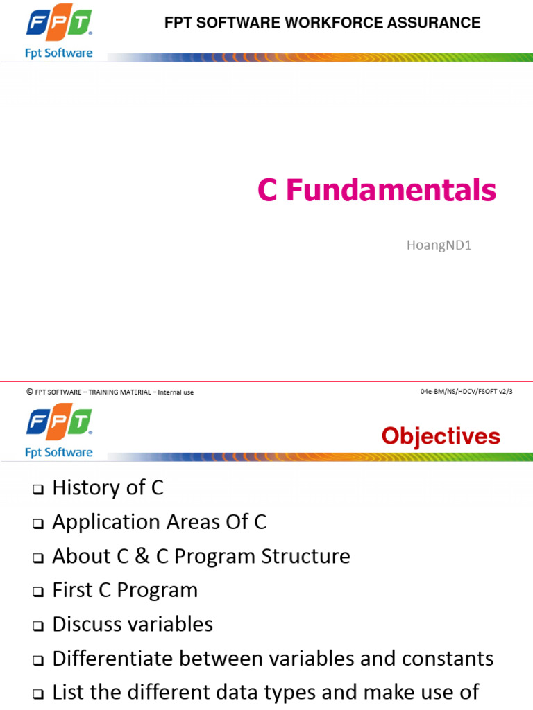 C Fundamentals | PDF