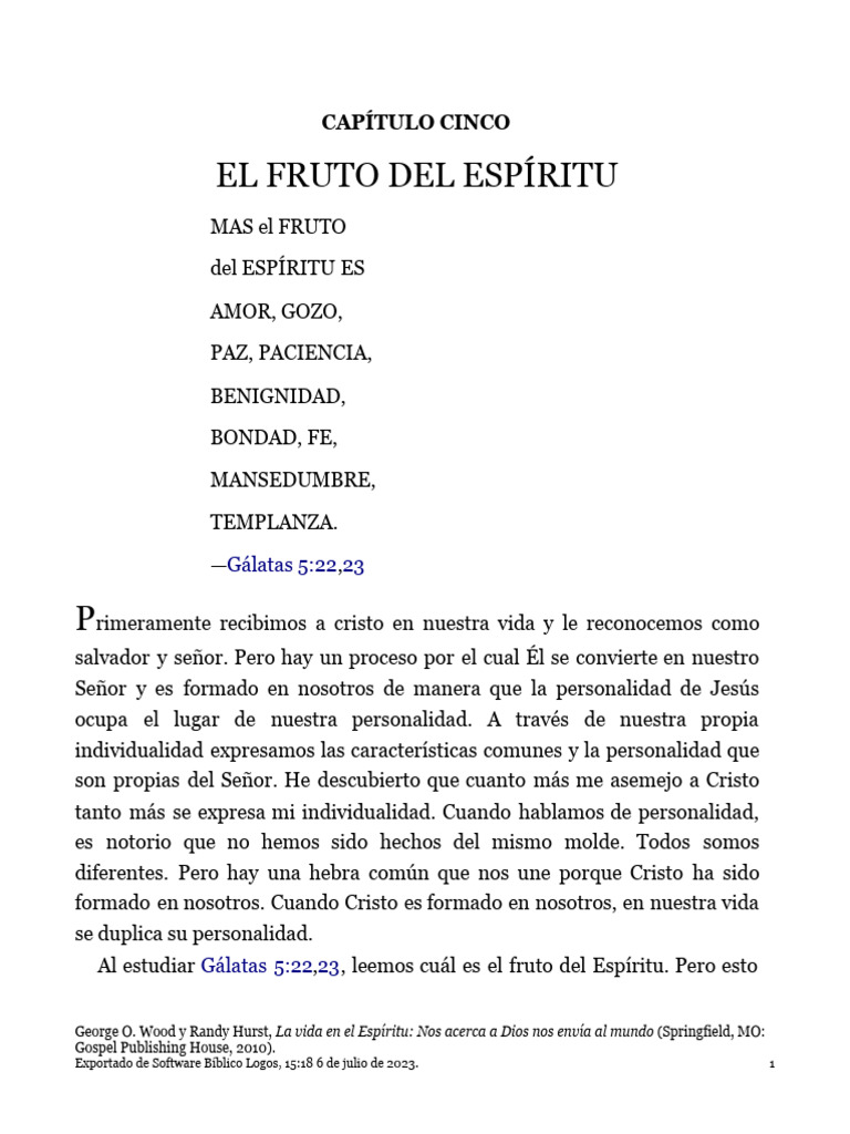 Capítulos 5 Al 8 | PDF | Amor | Jesús