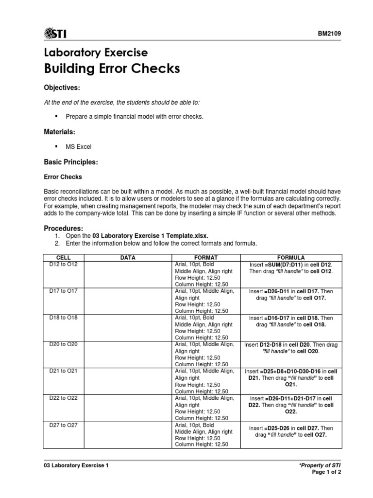 03 Laboratory Exercise 1 | PDF
