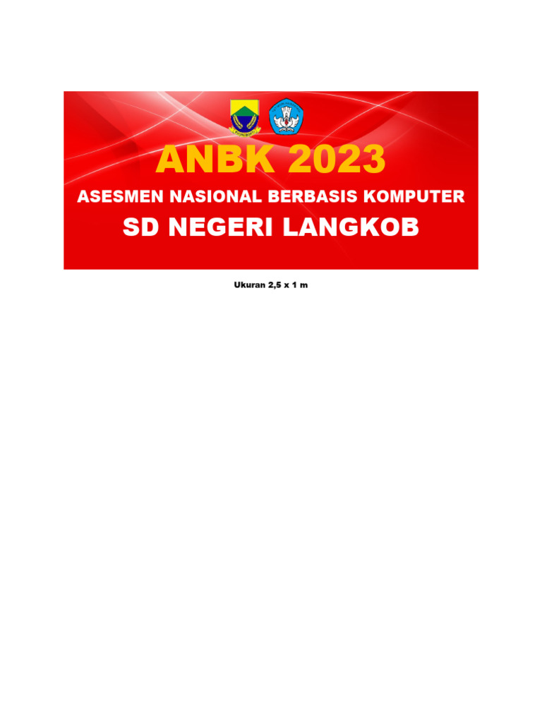 Spanduk Anbk 2023 | PDF