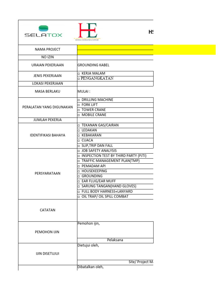 Permit Grounding Kabel Yisu OK Tinggal Pasang Logo | PDF | Teknologi ...