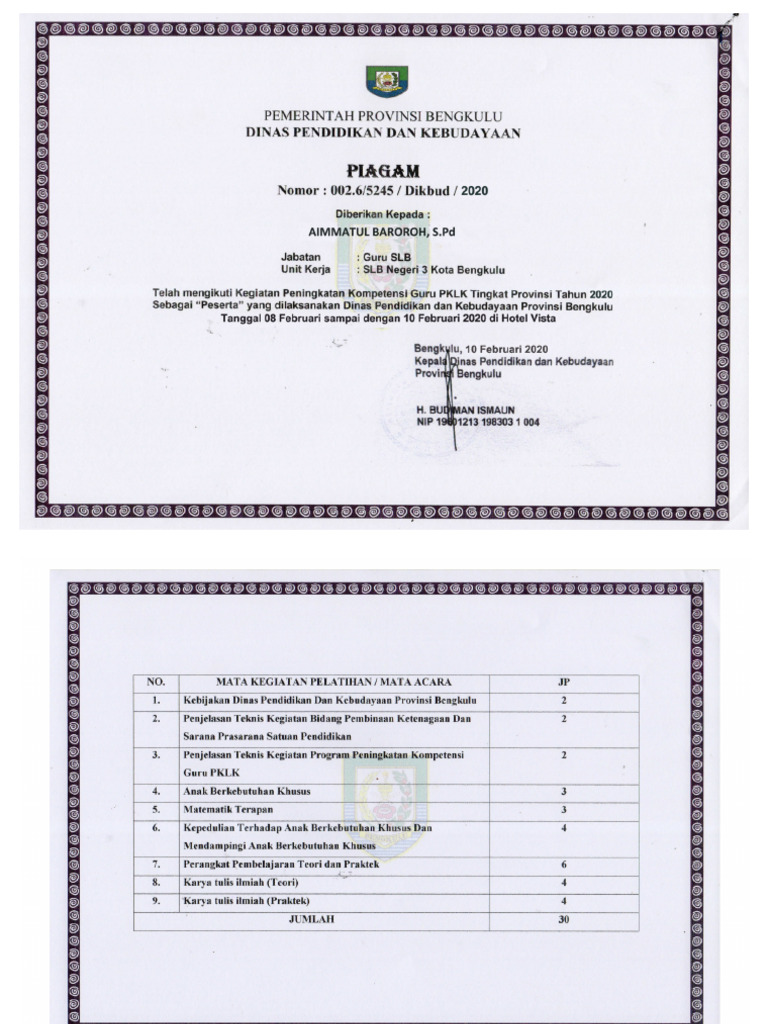 Sertifikat Peningkatan Kompetensi Guru Pdf