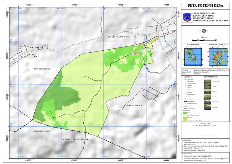 PETA POTENSI DESA DESA BONE LOLIBU KAB. MUNA | PDF