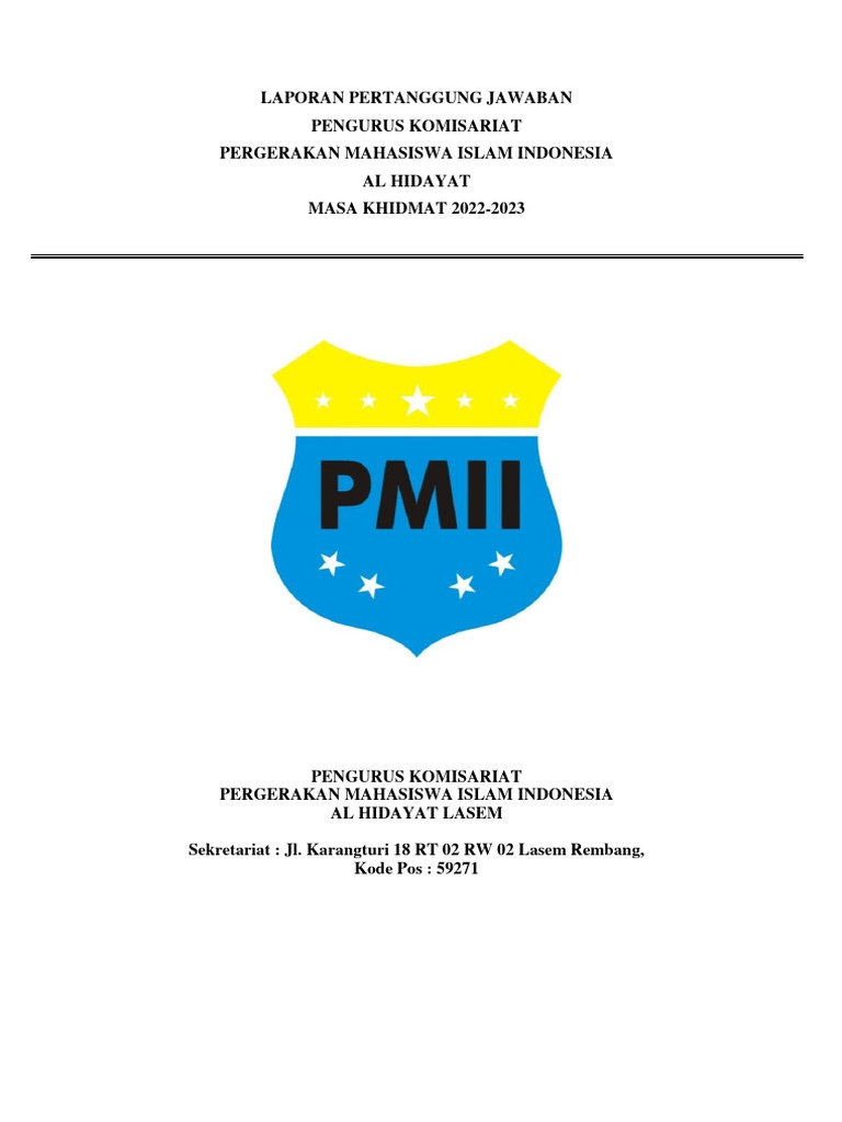 05.LPJ Pmii Al-Hidayat | PDF