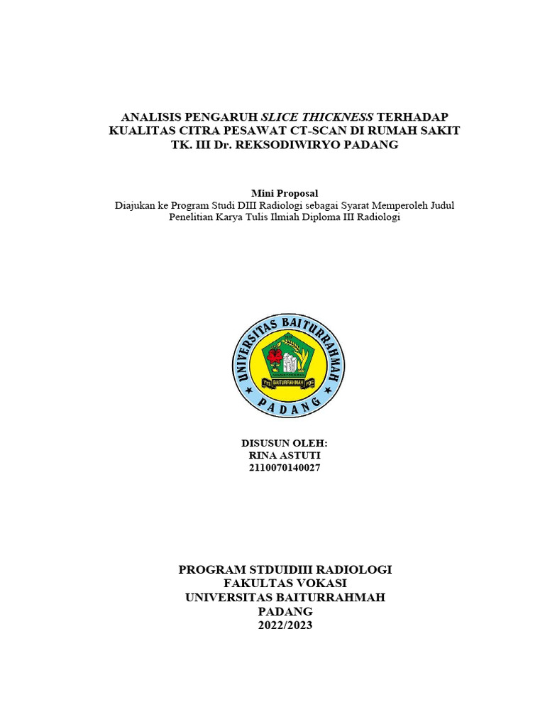 Mini Proposal 3 Rina | PDF