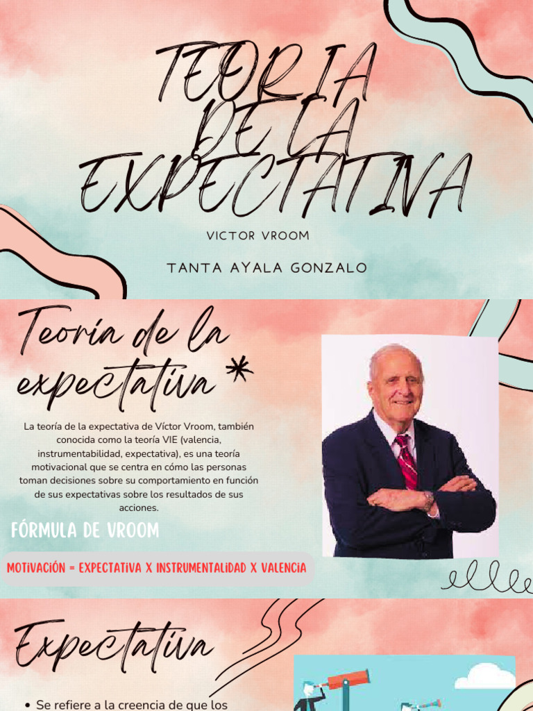 Teoria de Las Expectativas de Victor Vroom | PDF