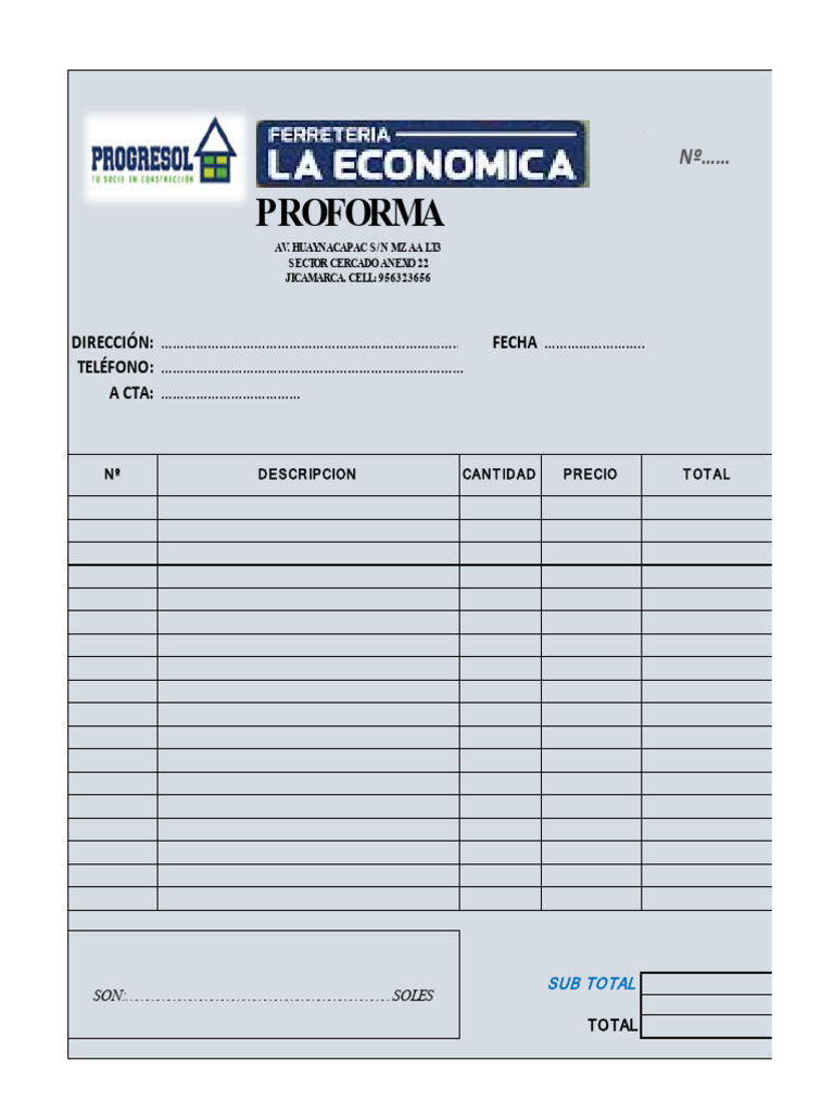 Proformas de Construccion | PDF | Juegos y actividades | Tecnología