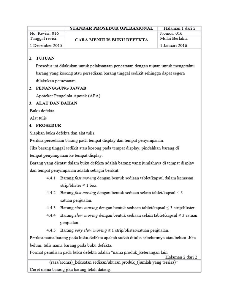 Penulisan Buku Defekta | PDF