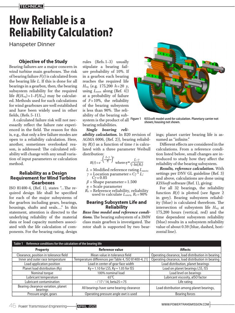 How Reliable Is A Reliability Calculation | PDF