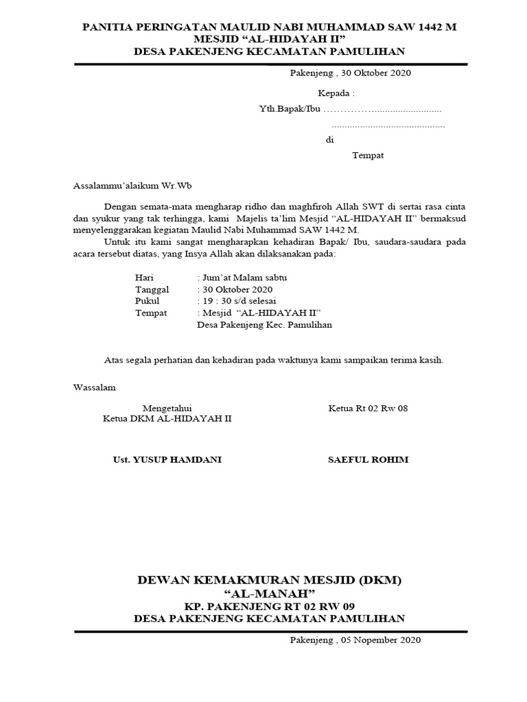 Peringatan Maulid Nabi di Pakenjeng | PDF