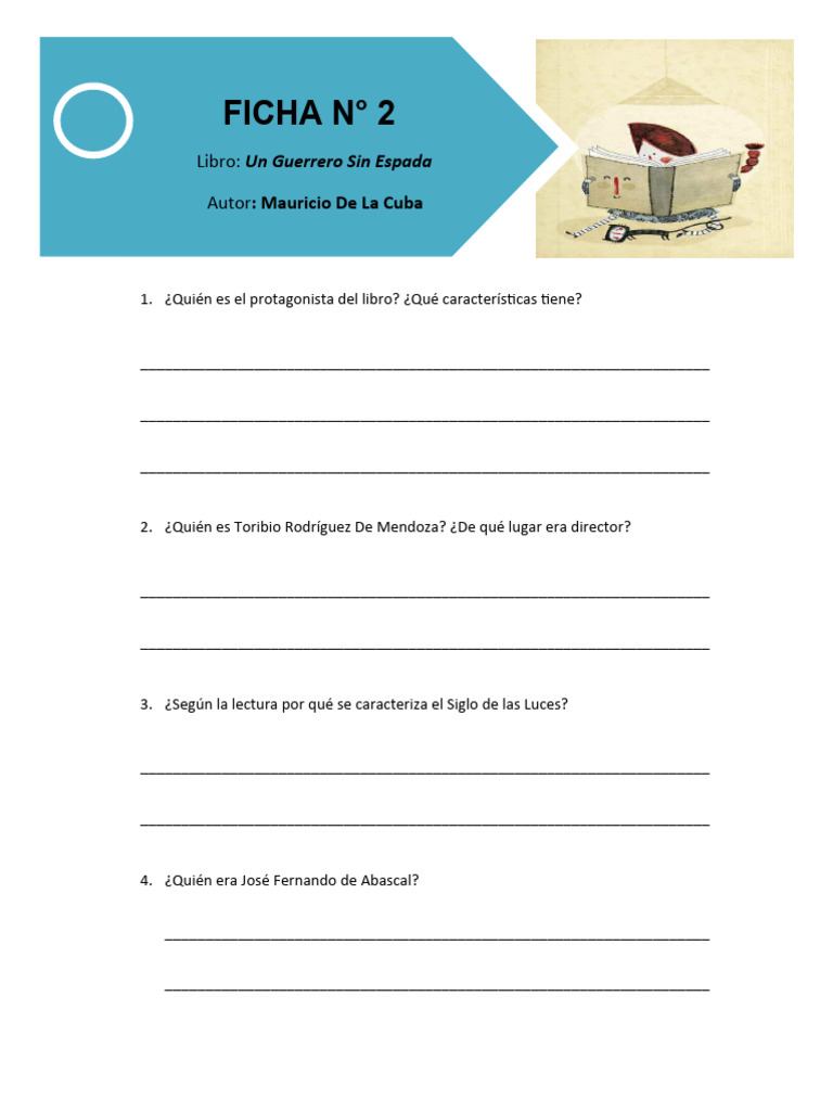 PL - Ficha N°2 - Un Guerrero Sin Espada - 6to Grado - Sem 2 - Iv Bim - 2023 | PDF