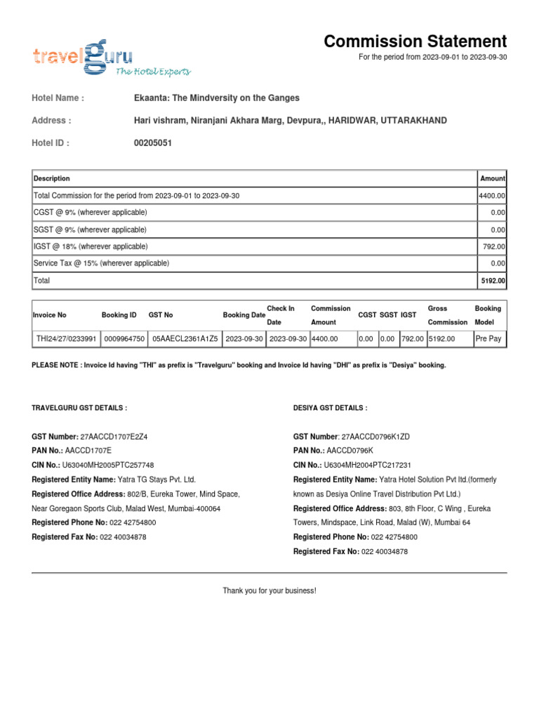Commission Invoice | PDF