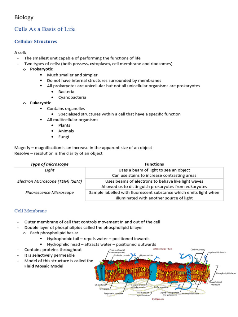 Biology Notes | PDF
