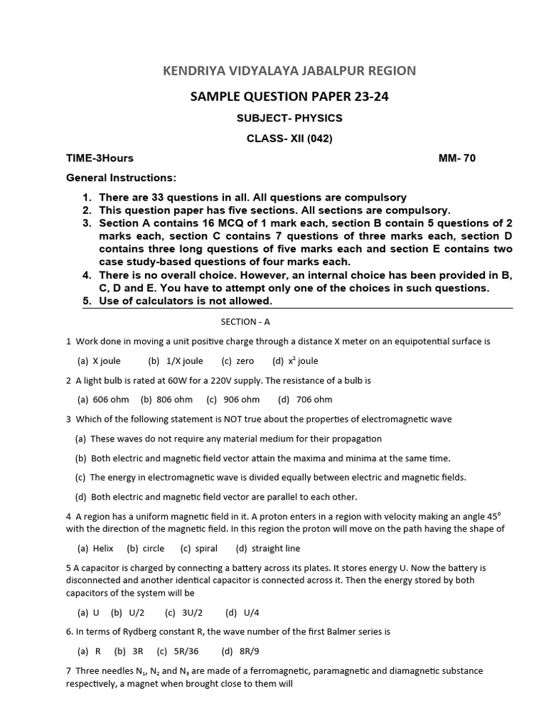 Class 12 2023-24 QP | PDF