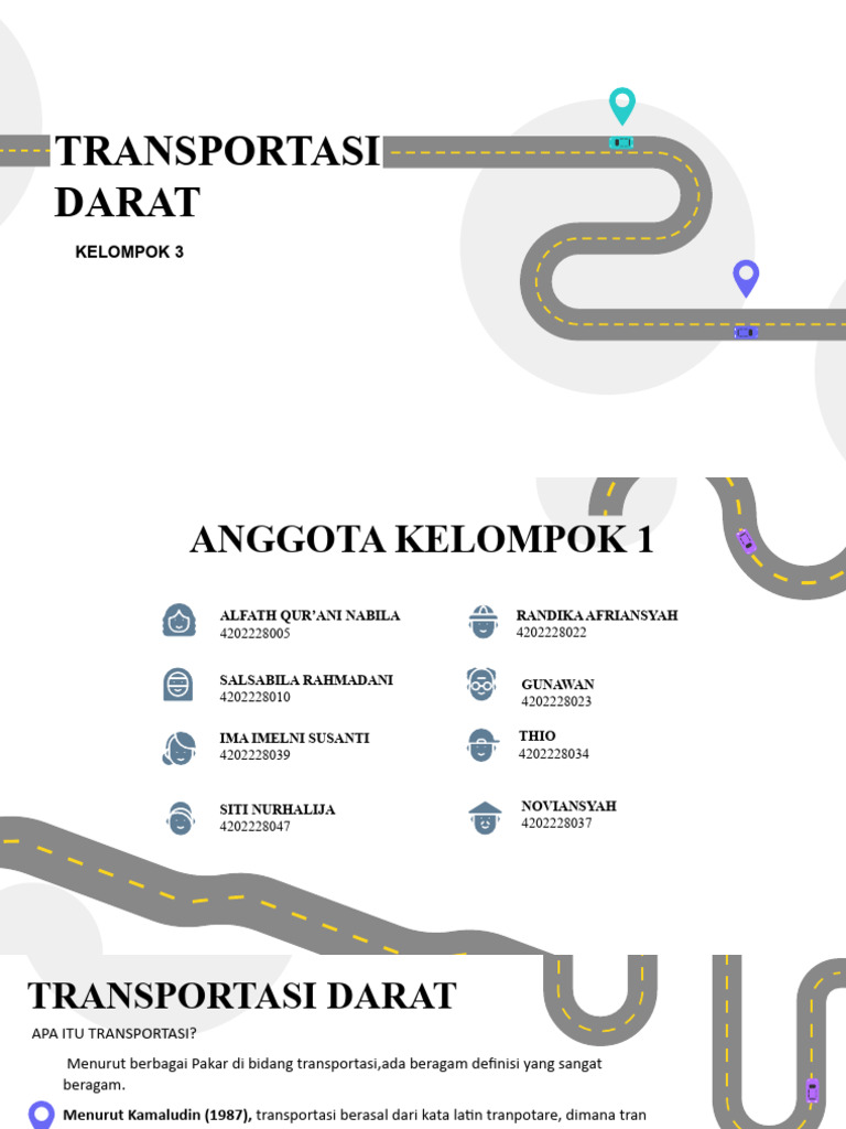 Infra Kota Kel3 Transportasi Darat | PDF
