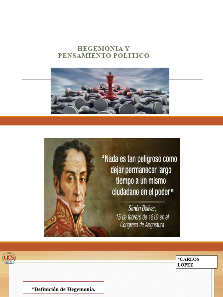 Hegemonía Política y su Definición | PDF | Hegemonía | Teorías políticas