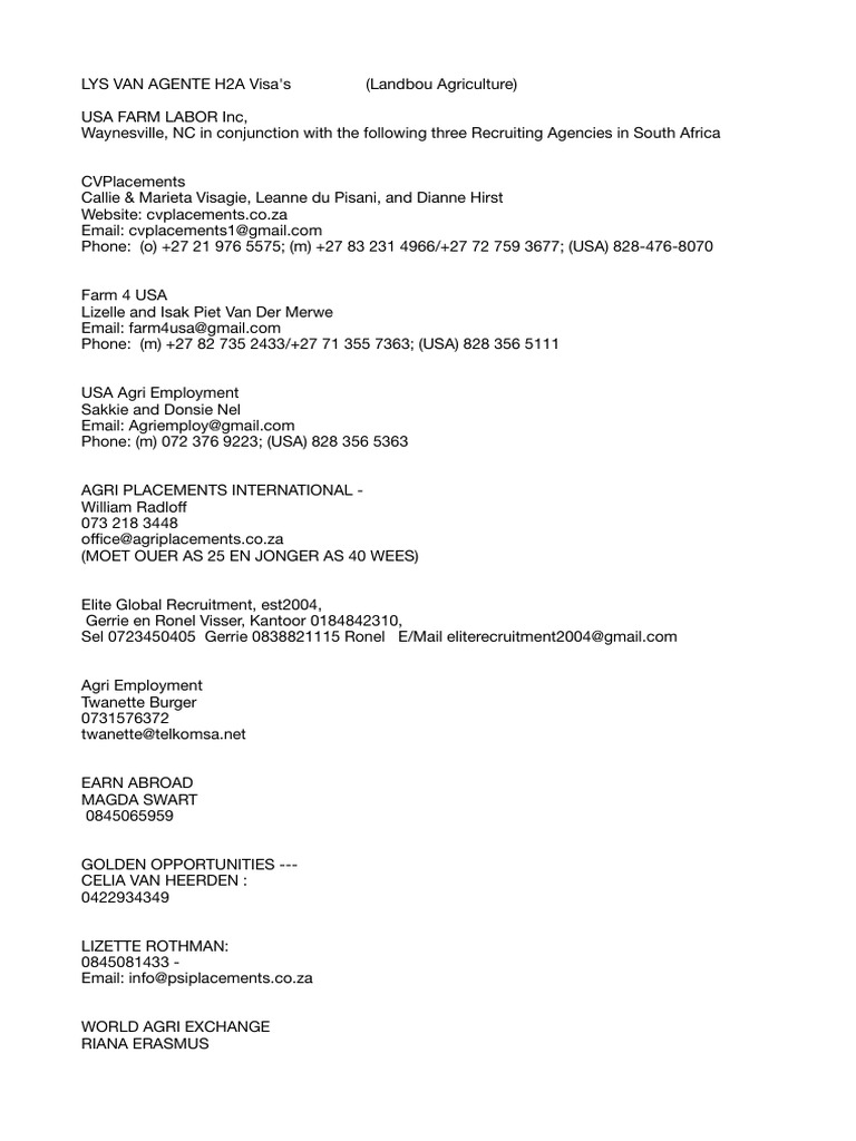 Lys Van Agente | PDF