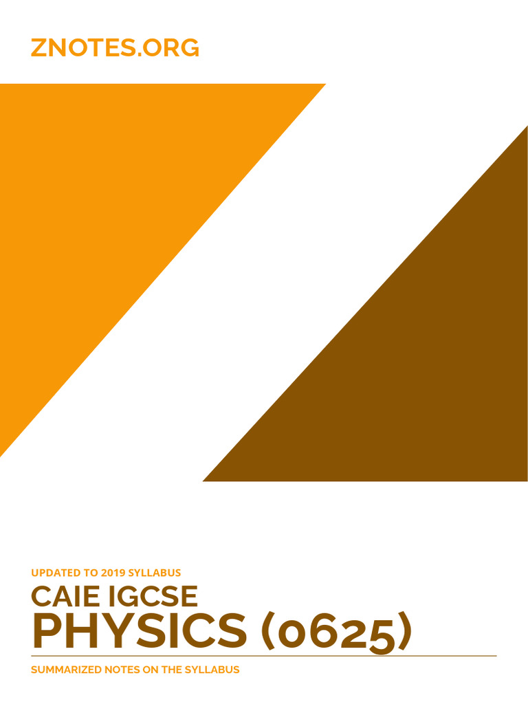 Caie Igcse Physics 0625 Theory v3 | PDF