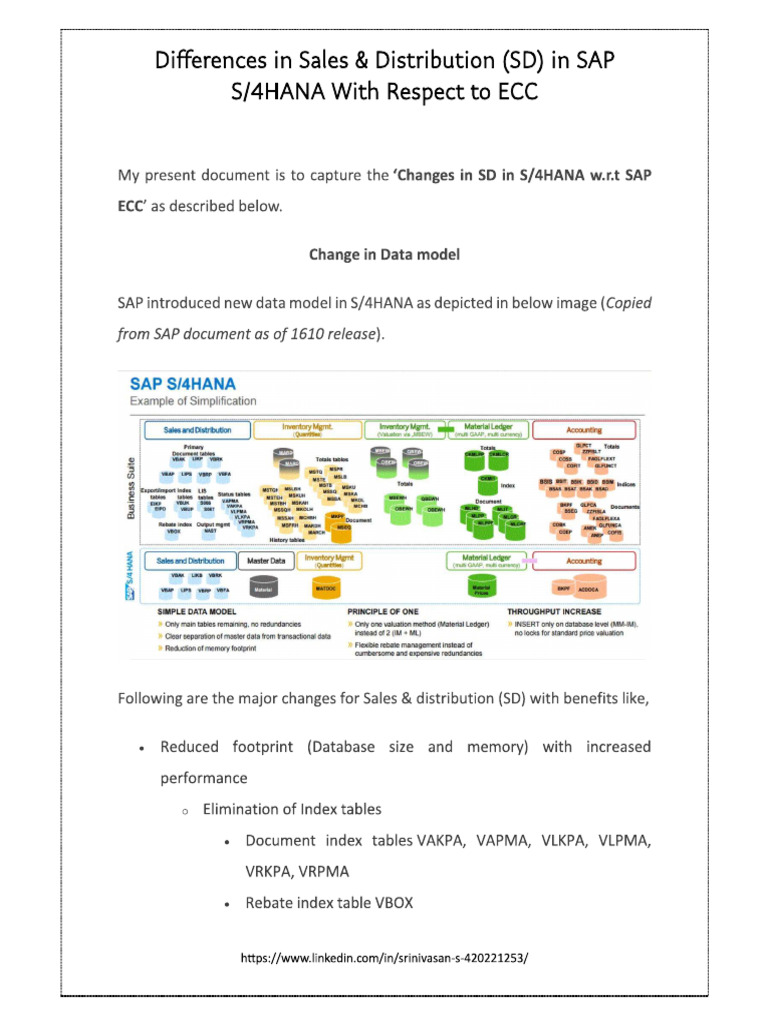 Differences In Sales Distribution Sd In Sap Pdf