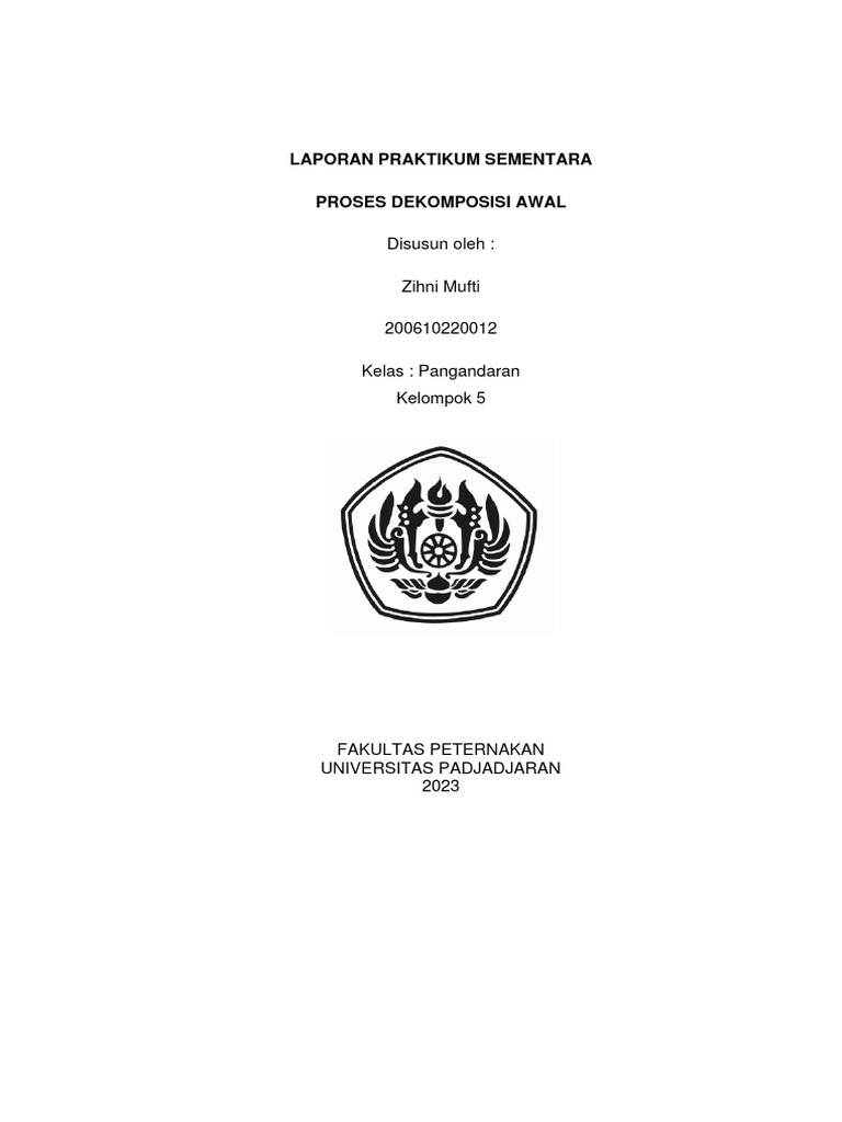 Laporan Praktikum Sementara - Zihni Mufti - 012 (!) | PDF