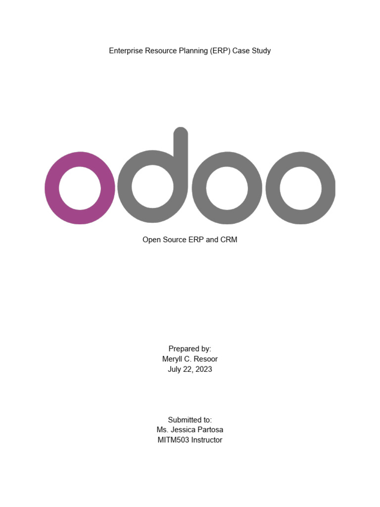 Odoo Erp Case Study | PDF