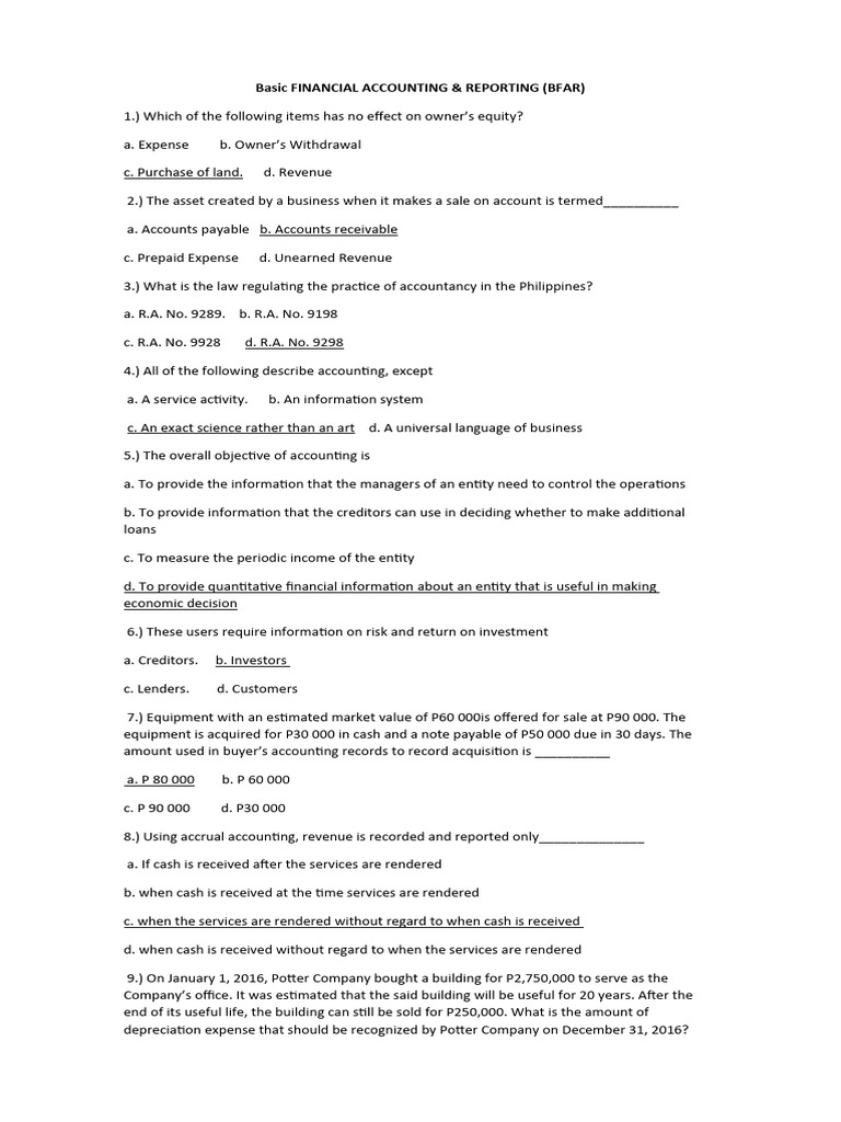 FAR Qualifying Examination Reviewer | PDF | Debits And Credits | Stocks